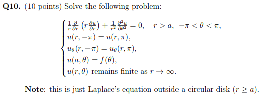 Solved Q10. (10 points) Solve the following | Chegg.com Solved Q10. (10 points) Solve the following | Chegg.com