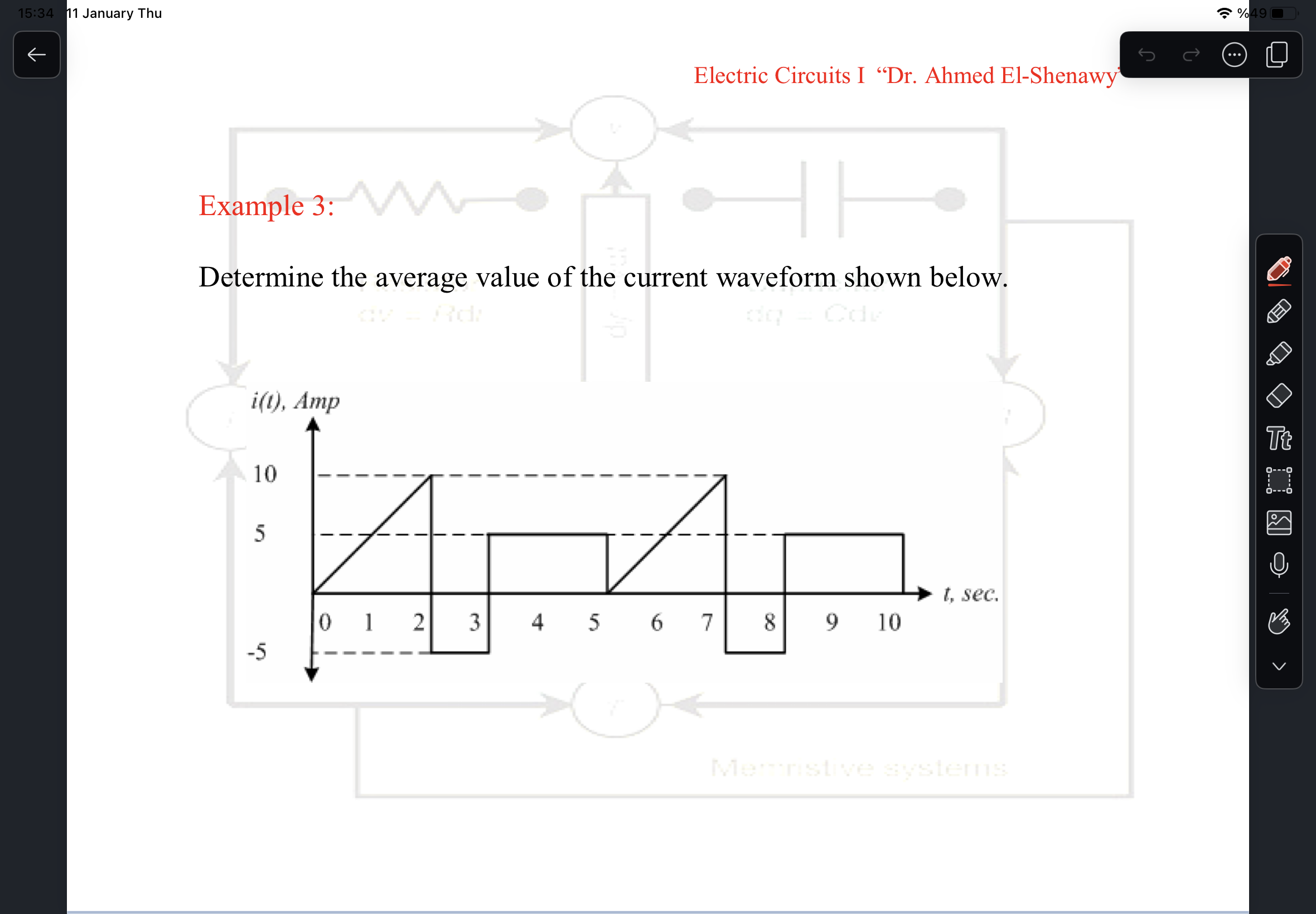 Solved Example 3:Determine the average value of the current | Chegg.com Solved Example 3:Determine the average value of the current | Chegg.com