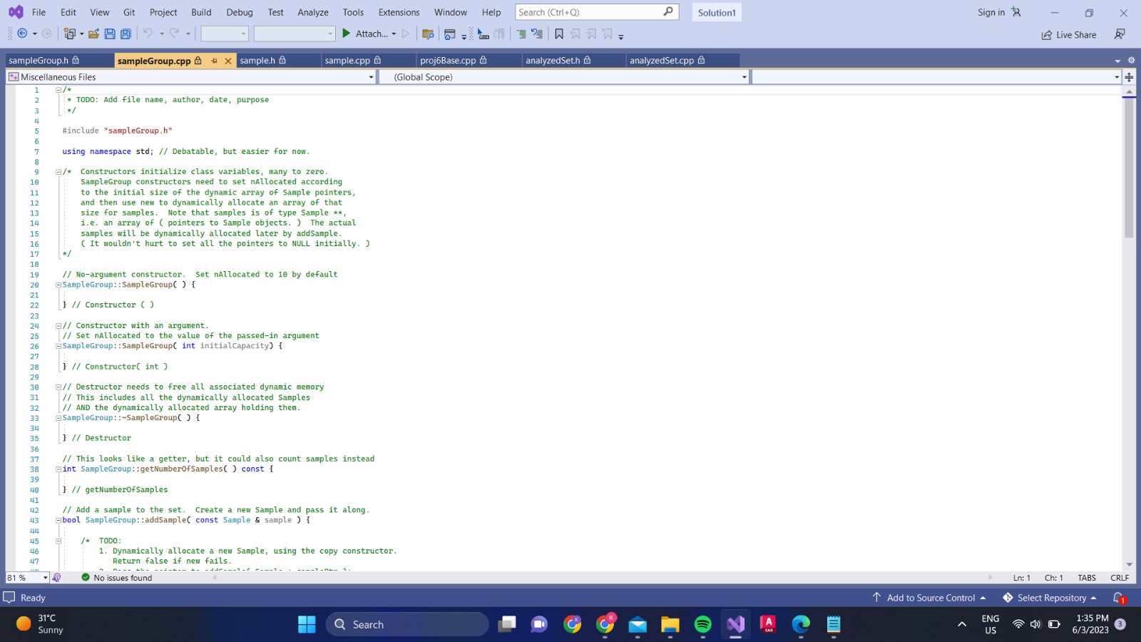 c++Hi! Can you please help me write proj6Base.cpp | Chegg.com