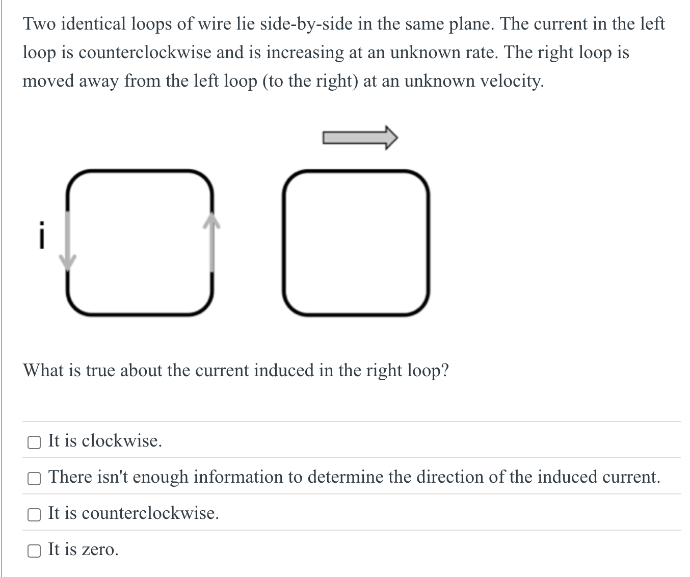 Solved Two identical loops of wire lie side-by-side in the | Chegg.com