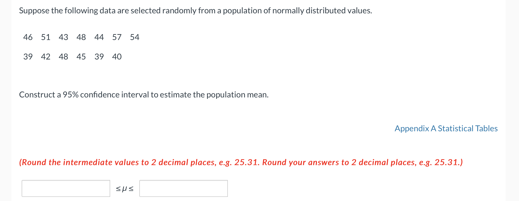 Solved Suppose the following data are selected randomly from | Chegg.com