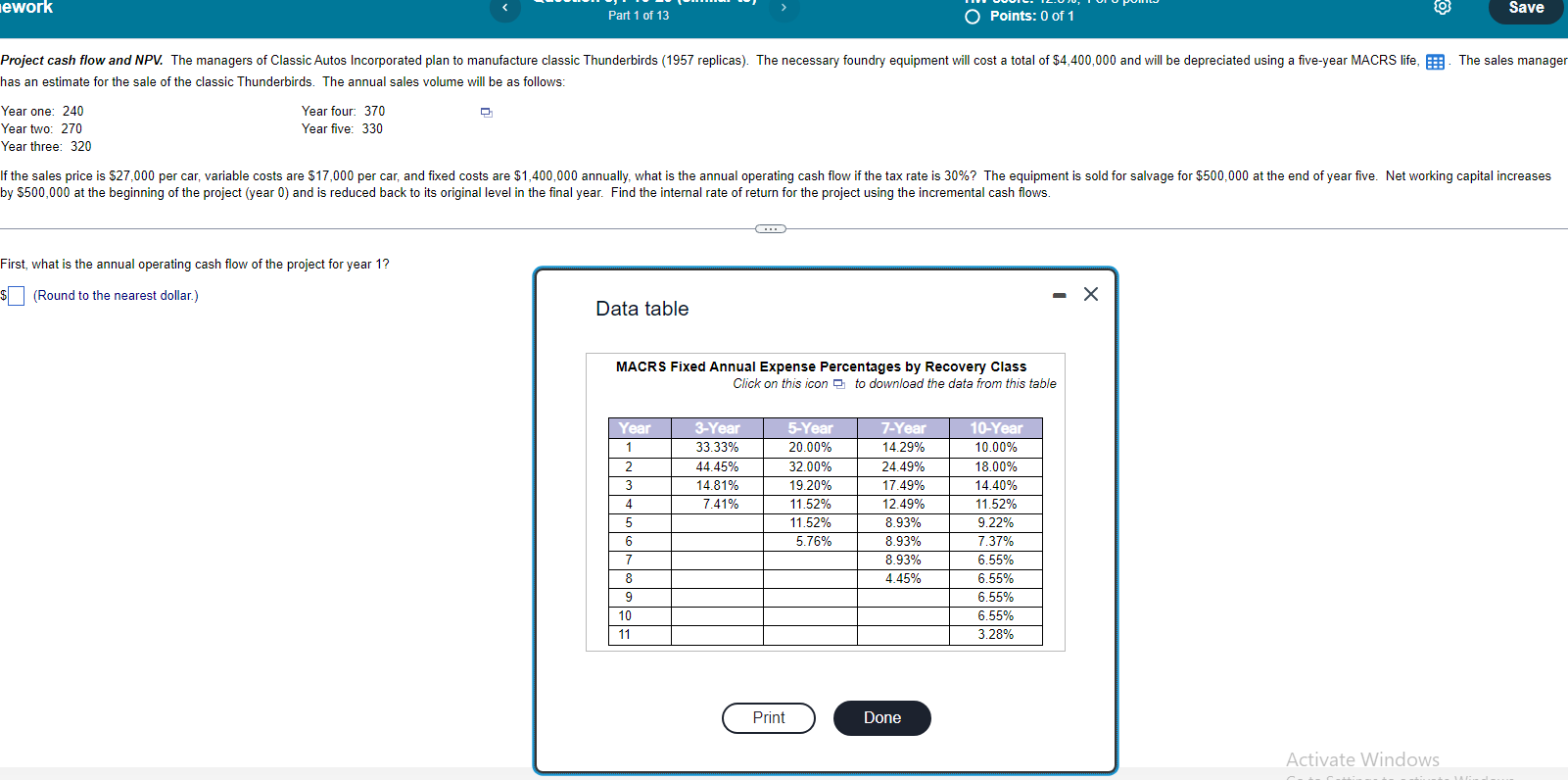 Solved has an estimate for the sale of the classic | Chegg.com