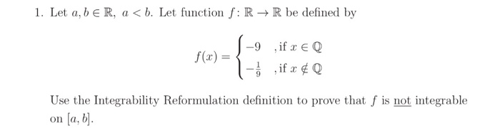 Solved 1. Let a, b ER, a | Chegg.com