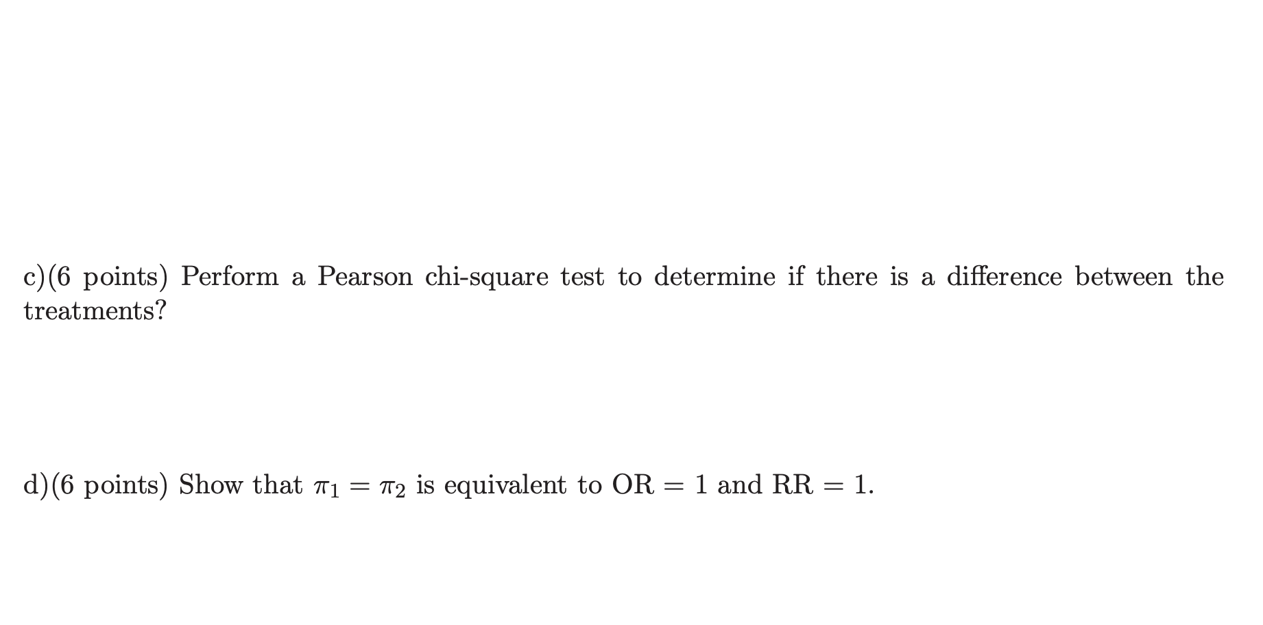 Solved 2.(24 points) The following table provides results | Chegg.com