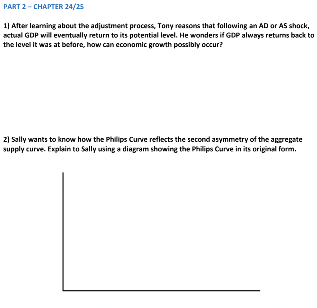 Solved PART 2 - CHAPTER 24/25 1) After learning about the | Chegg.com