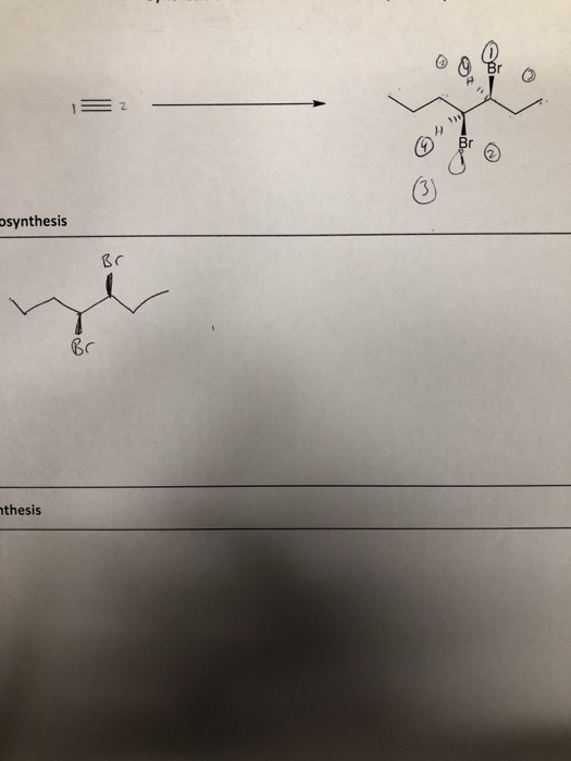 Solved How to synthesize this reaction? Acetylene to (3S,4S) | Chegg.com