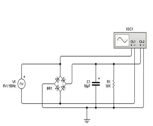 Solved Do this in livewire simulator. Full Wave Rectifier | Chegg.com