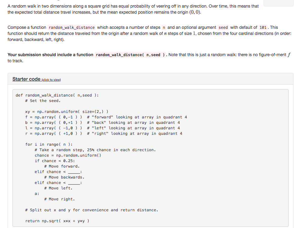 Solved A random walk in two dimensions along a square grid | Chegg.com