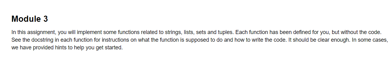 Solved Module 3 In this assignment, you will implement some | Chegg.com
