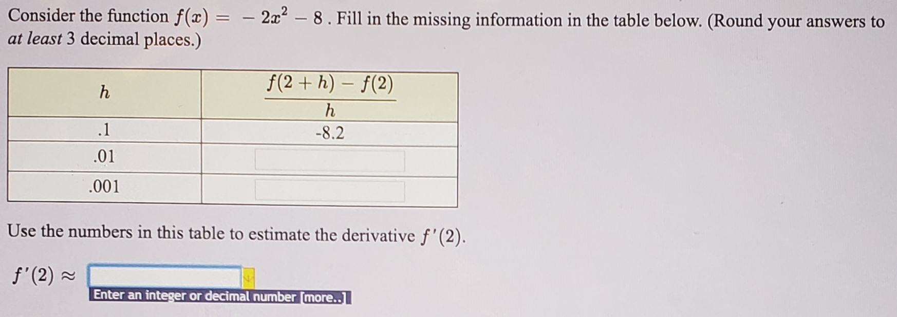 Solved – 2.02 – 8. Fill in the missing information in the | Chegg.com