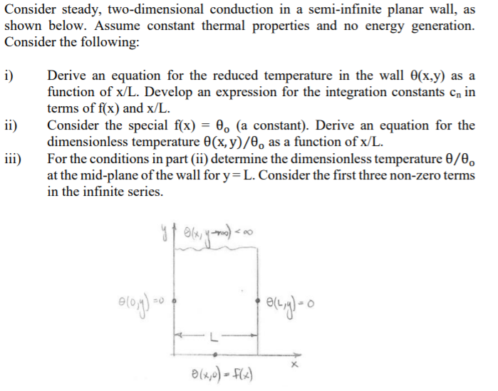 Solved Consider steady, two-dimensional conduction in a | Chegg.com
