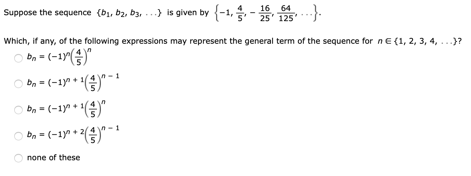 Solved Suppose the sequence {B1, B2, B3, ...} is given by | Chegg.com