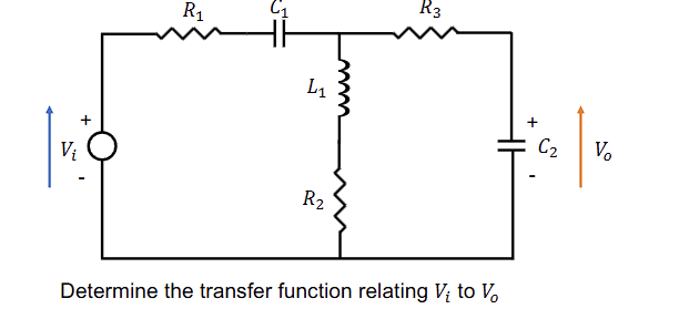 Solved Determine the transfer function relating Vi to Vo | Chegg.com