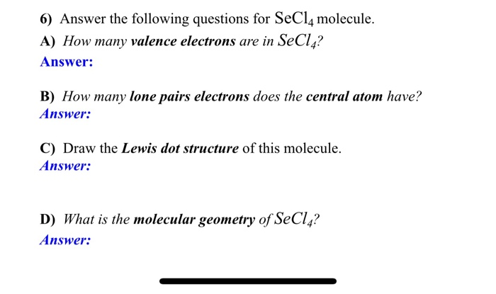 Secl4 Lewis Structure