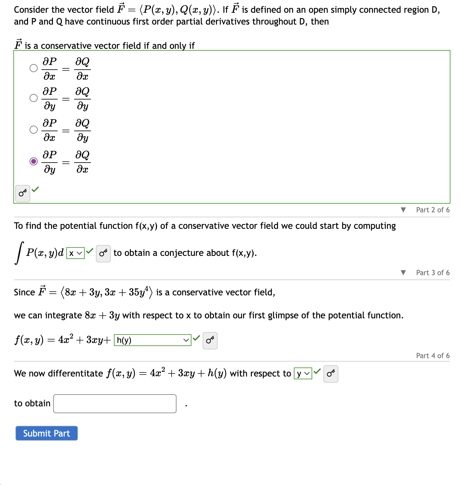 Solved Consider the vector field F= P(x,y),Q(x,y) . If F is | Chegg.com