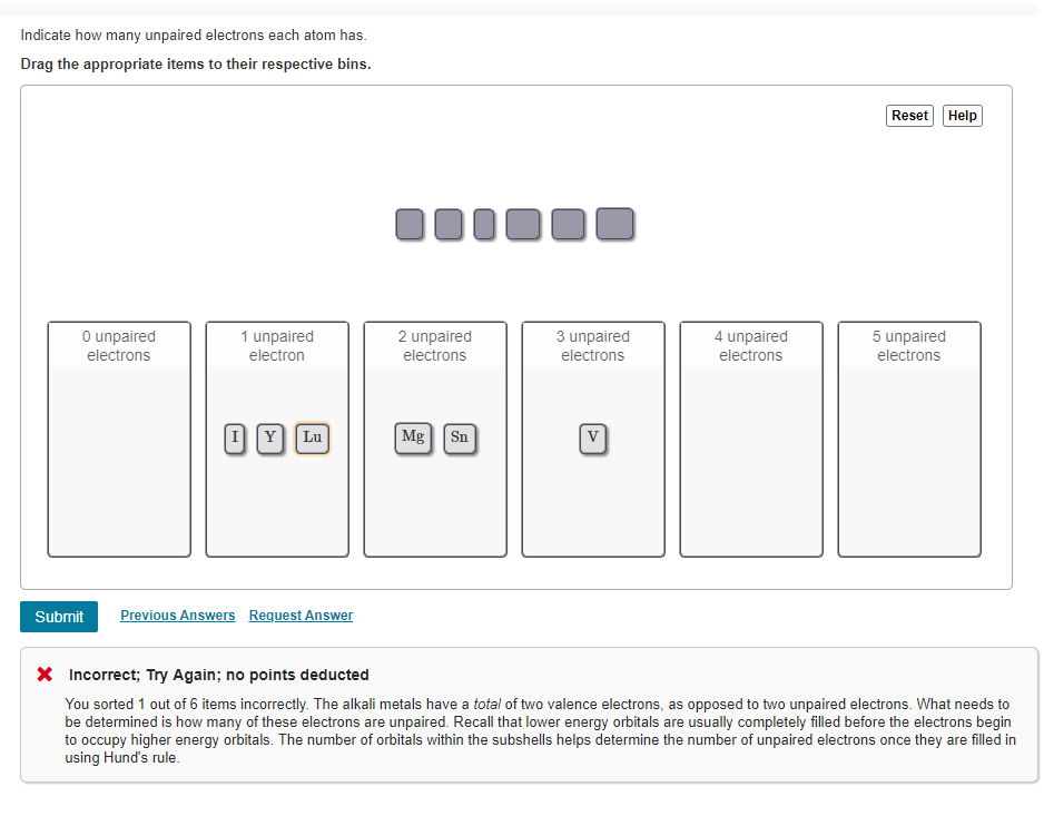 Solved Indicate How Many Unpaired Electrons Each Atom Has Chegg