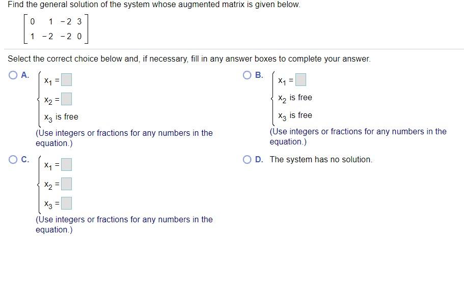Solved Find the general solution of the system whose | Chegg.com