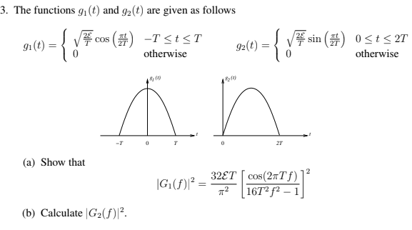 Solved The functions g1(t) and g2(t) are given as follows | Chegg.com