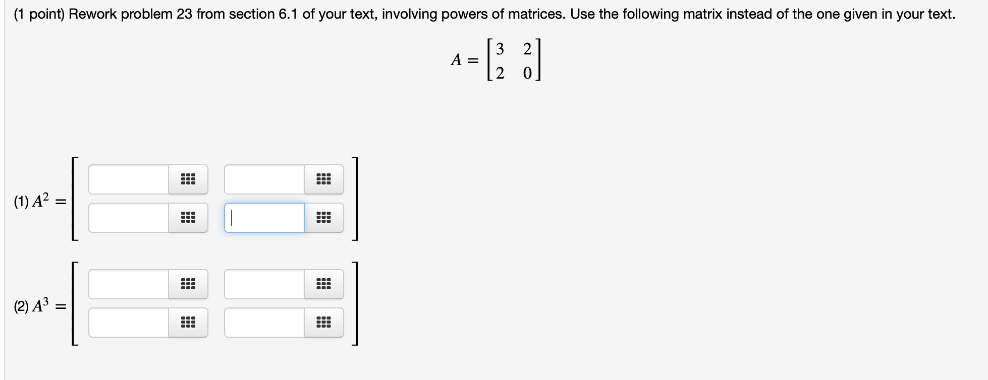 Solved 1 Point Rework Problem 23 From Section 6 1 Of Your