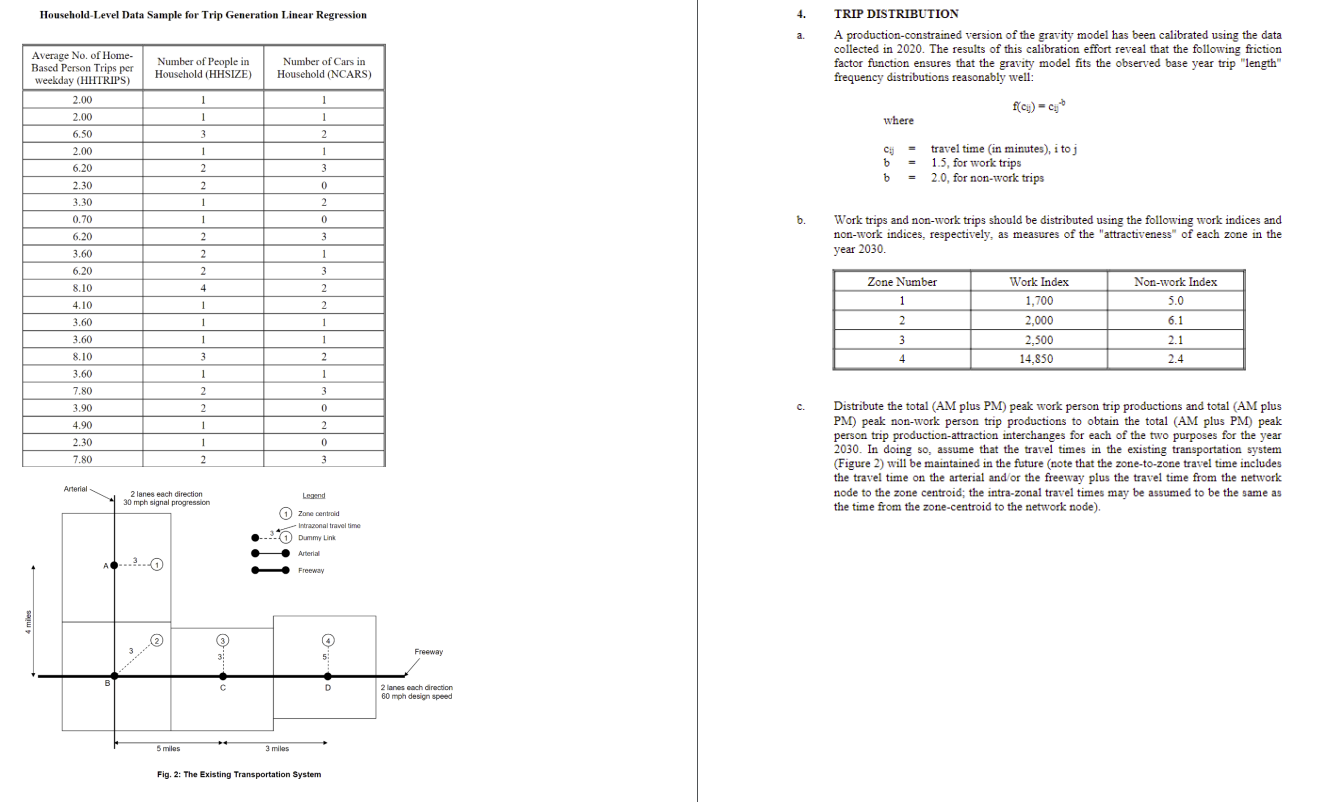 Solved TRIP DISTRIBUTIONa. ﻿A production-constrained version | Chegg.com