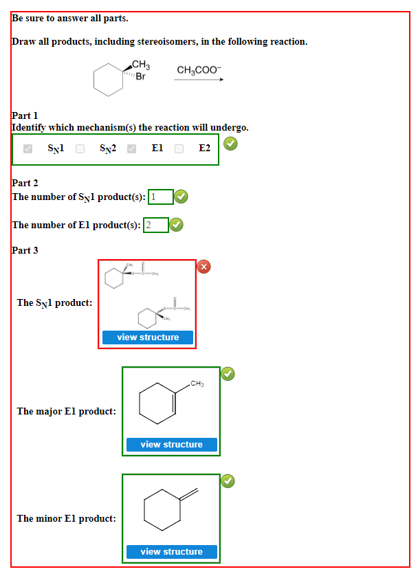 Solved Be sure to answer all parts. Draw all products, | Chegg.com
