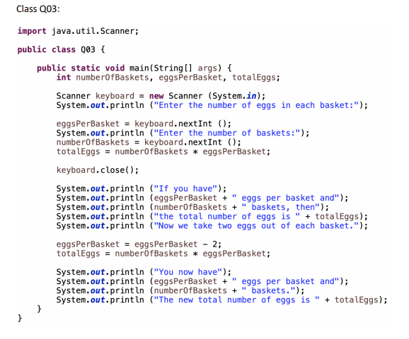 Solved Class Q02: public class Q02 { public static void | Chegg.com