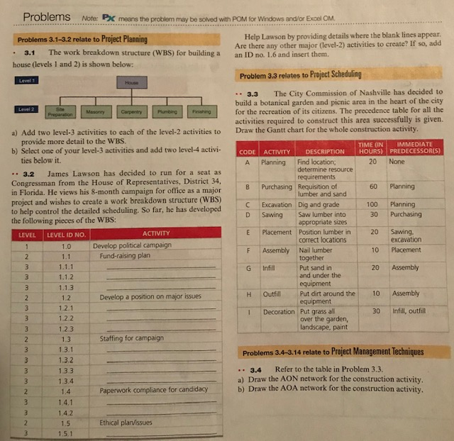 Solved Problems Note: PX means the problem may be solved | Chegg.com