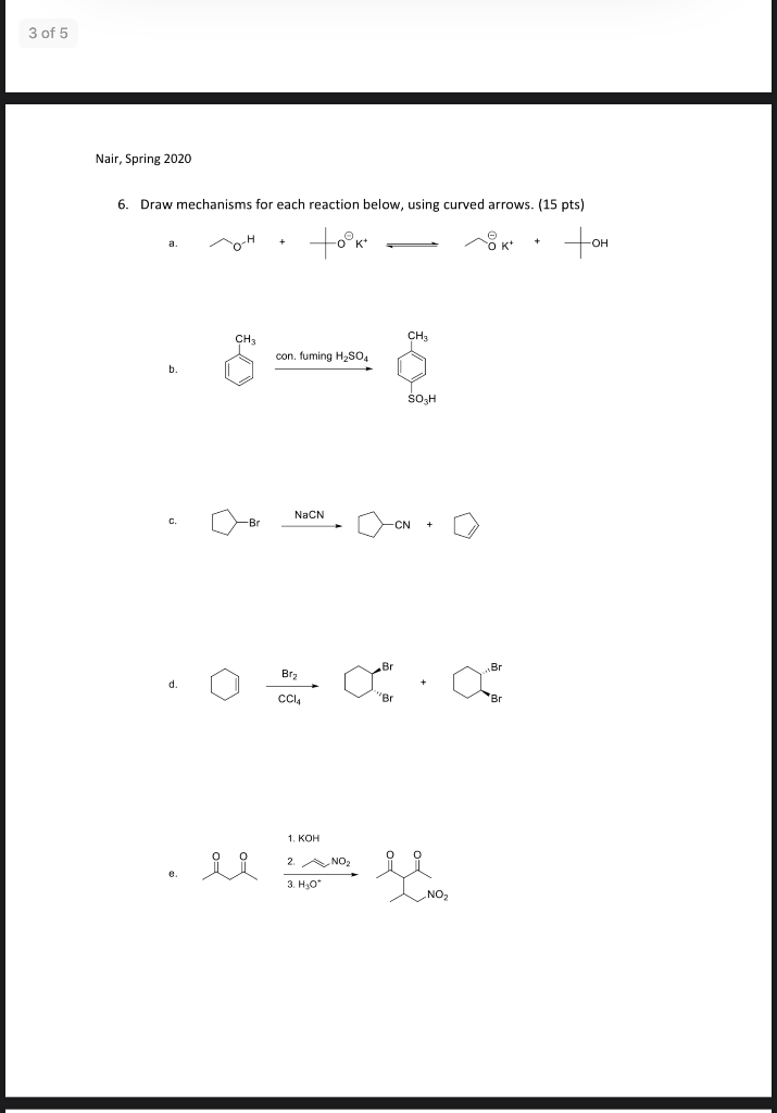 2 of 5 Nair, Spring 2020 3. Label each chiral center | Chegg.com