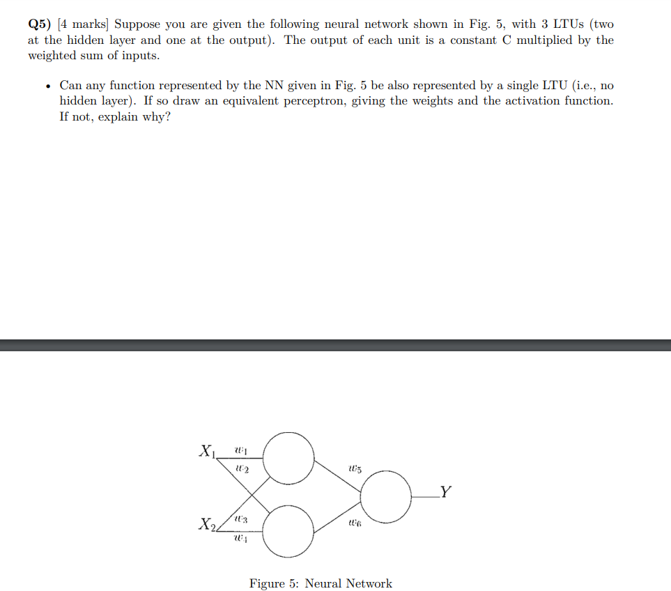 Q5) (4 marks] Suppose you are given the following | Chegg.com