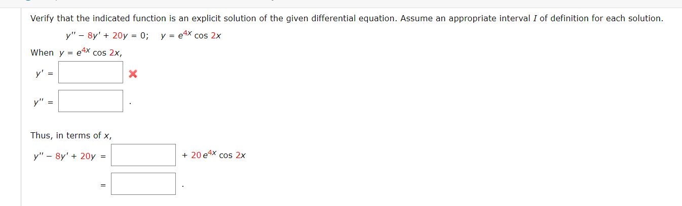 Solved Verify That The Indicated Function Is An Explicit