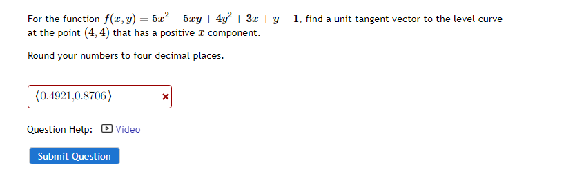 Solved For the function f(x,y)=5x2-5xy+4y2+3x+y-1, ﻿find a | Chegg.com