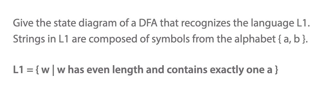 Solved Give the state diagram of a DFA that recognizes the | Chegg.com