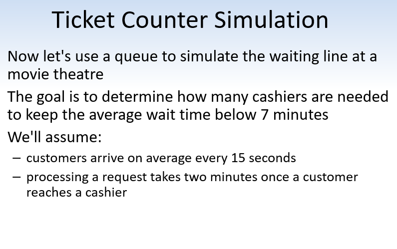 Solved How long would it take the third customer to be | Chegg.com