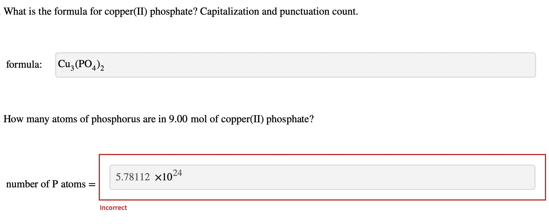 Solved What is the formula for copper(II) phosphate? | Chegg.com