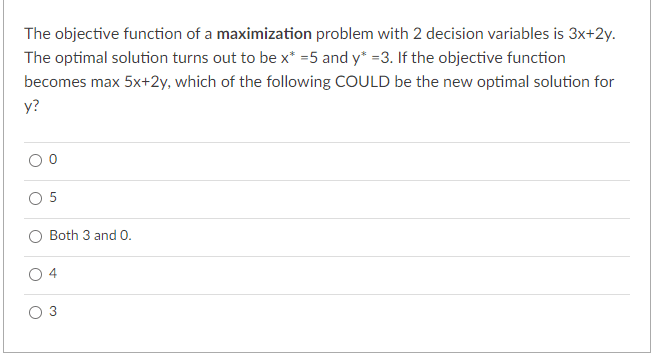Solved The Objective Function Of A Maximization Problem With