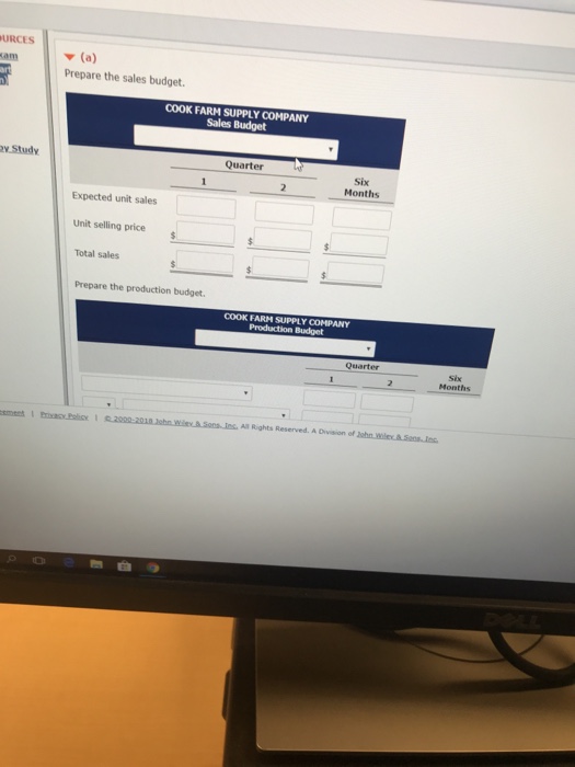 Solved Problen, 9. 1A (part level Submission) Cook Farm | Chegg.com