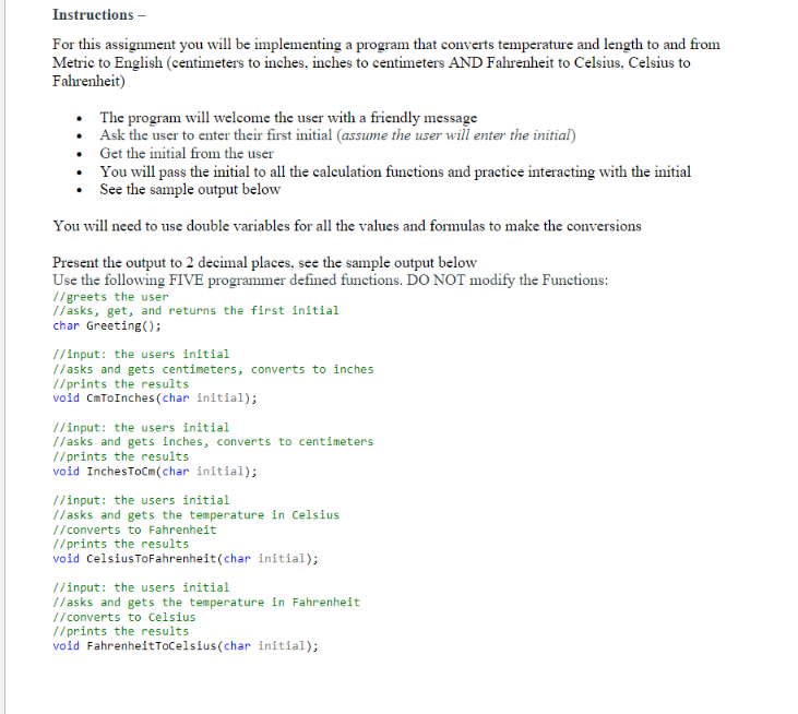 Solved Instructions - For this assignment you will be | Chegg.com