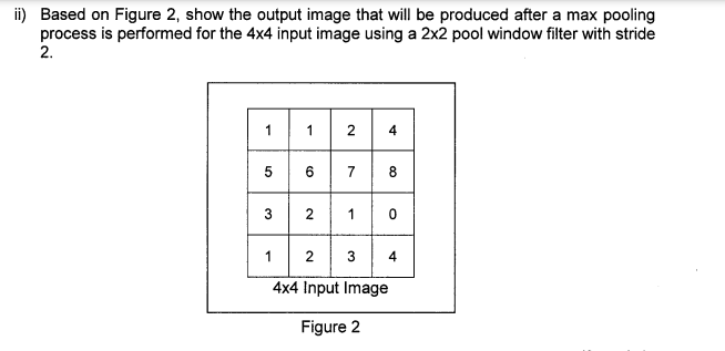 Solved A pooling layer is one of the building blocks in CNN. | Chegg.com