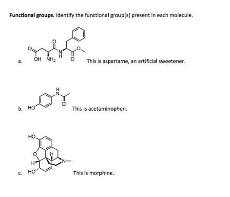 Solved Functional groups. Identify the functional group(s) | Chegg.com