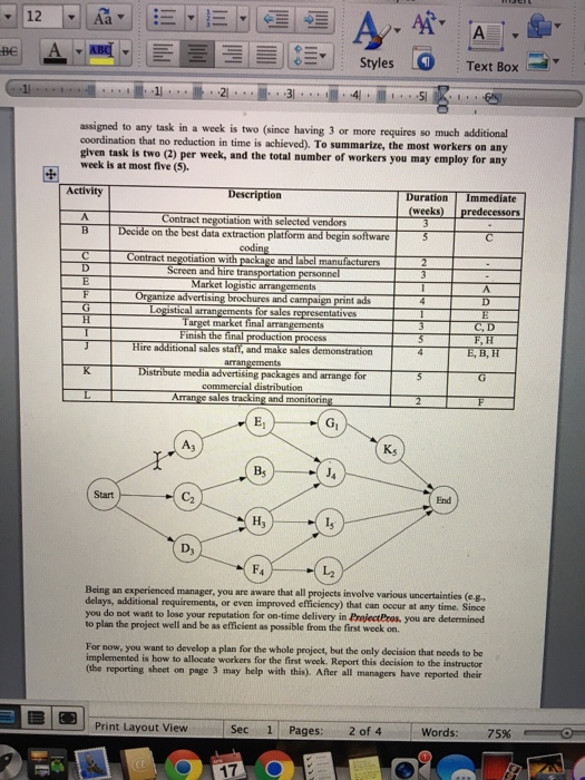 Projecteros Business Opportunity Spring 2019 Your | Chegg.com