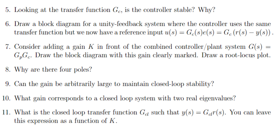 Solved 1 Dynamic Compensators Consider a state-space model | Chegg.com