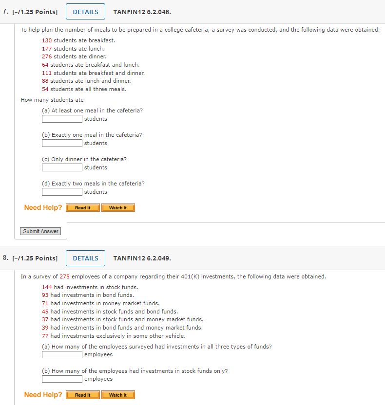 Solved To help plan the number of meals to be prepared in a | Chegg.com