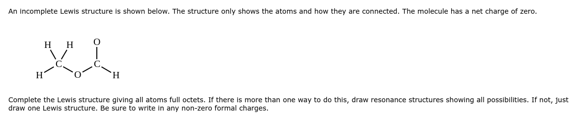 Solved An incomplete Lewis structure is shown below. The | Chegg.com
