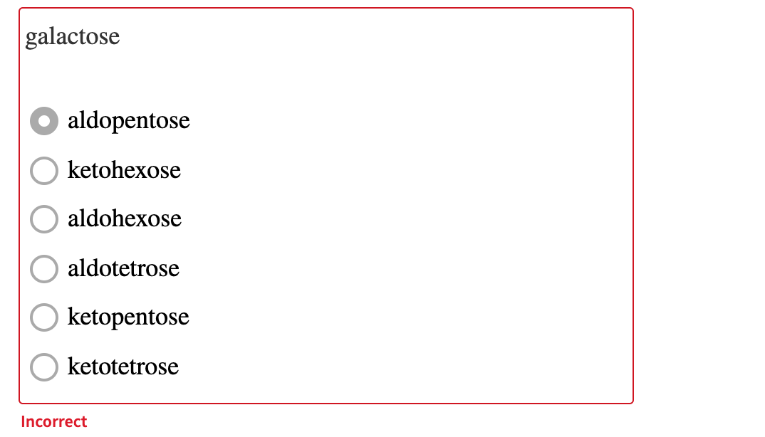 Solved Classify each monosaccharide according to the | Chegg.com
