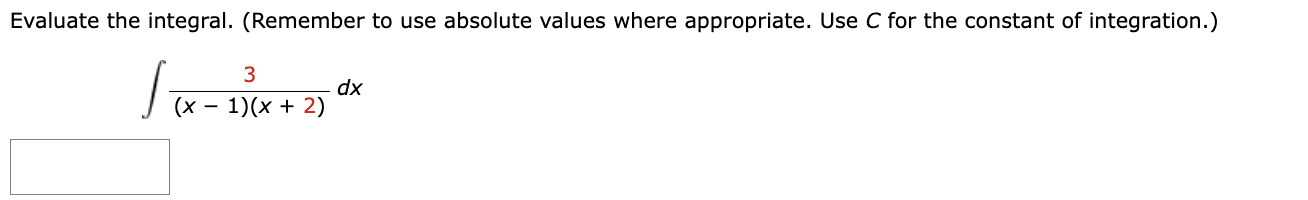 Solved Evaluate the integral. (Remember to use absolute | Chegg.com