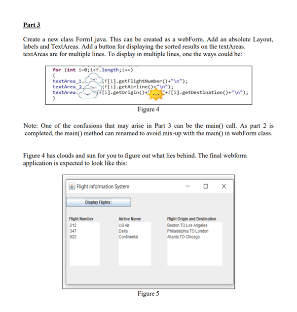 Solved Part 3 Create a new class Form1.java. This can be | Chegg.com