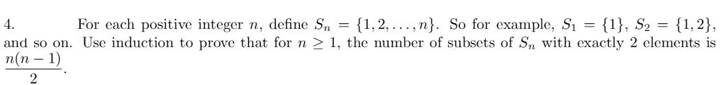 Solved For each positive integer n, define Sn-(1,2, , n). So | Chegg.com