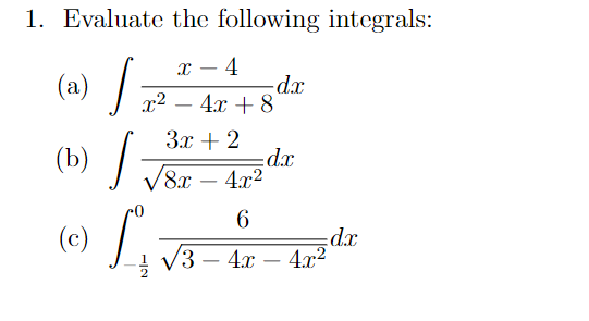 Solved SHOW ALL STEPS AND ALL WORK. STEP BY STEP FOR ALL 3 | Chegg.com