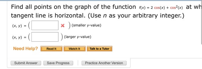 Solved Find all points on the graph of the function f(x) = 2 | Chegg.com