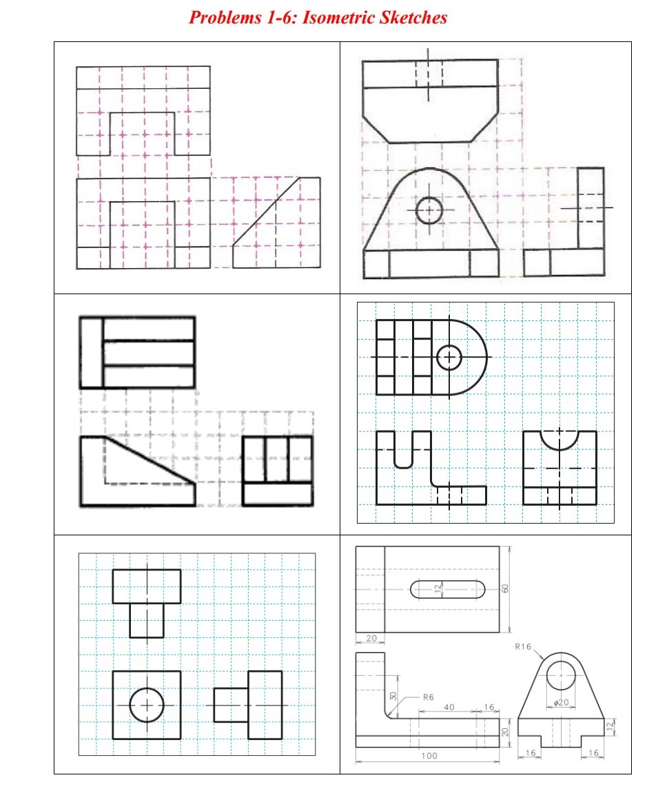 Solved For each of the problems (1-6) given on the next | Chegg.com